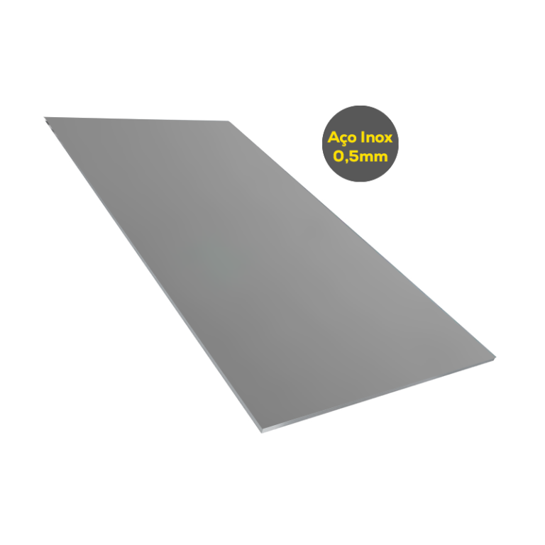 Placa de Aço Inox 304 com 0,5mm de Espessura - Mercado Medida
